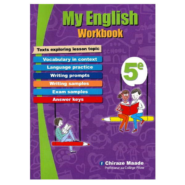 MY ENGLISH WORKBOOK 5E COURS – Librairie Elite